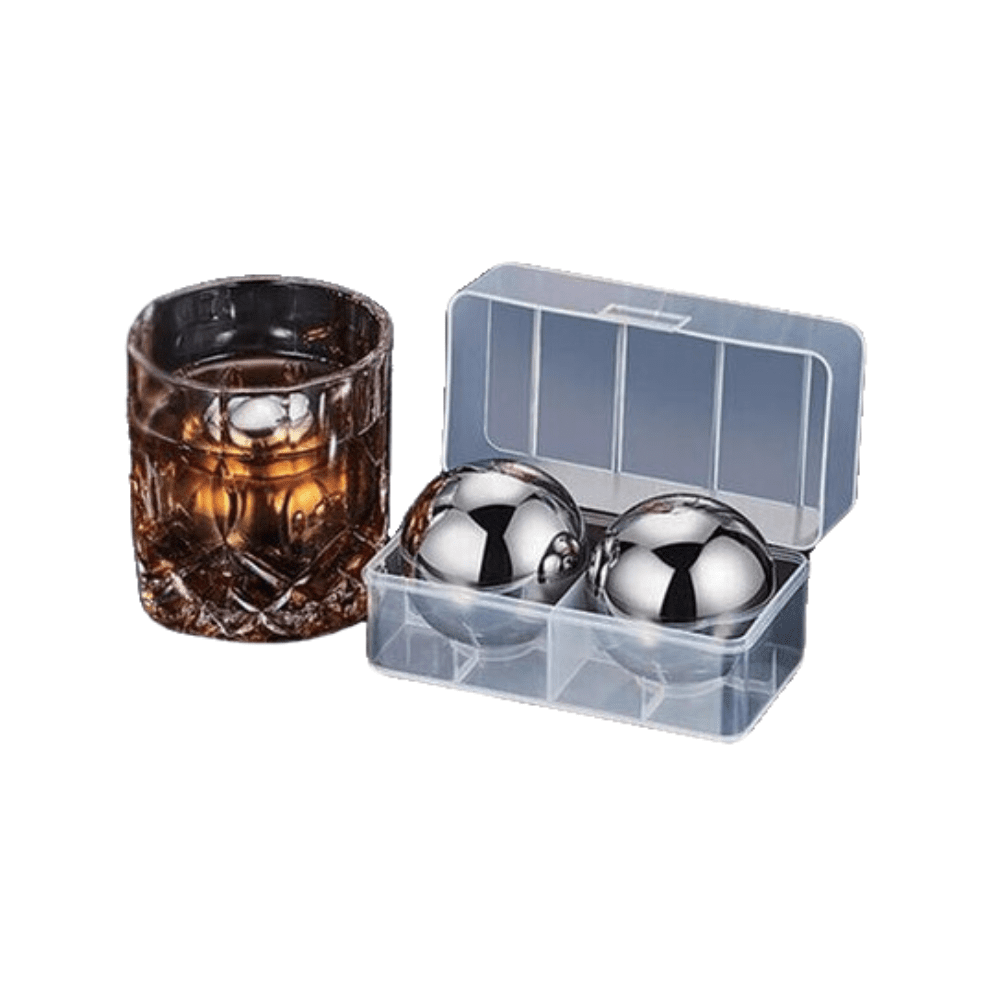 Cuburi gheata reutilizabile cadou - set inox | cos-cadou.ro